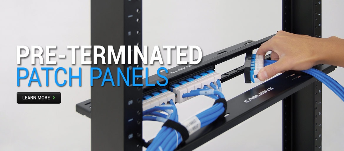 Pre-terminated Patch Panels, Patch Cables, Ethernet Cables | Cablesys
